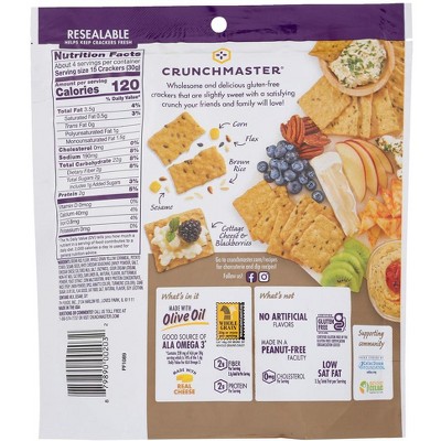 Crunchmaster Multi-grain Aged White Cheddar Crackers - Case Of 12/4 Oz ...