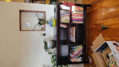 32" Carson Horizontal Bookcase With Adjustable Shelves White ...