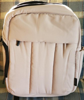 Baby Brezza Quilted Puffer Backpack Diaper Bag - Taupe : Target