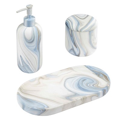 Avanti Linens Waves 3 Pc Bath Accessory Set : Target