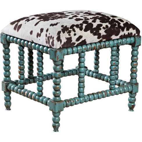 Uttermost Chahna Aqua Blue Small Bench Target