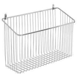 Mdesign Metal Wall Mount Hanging Basket For Home Storage, 2 Pack : Target