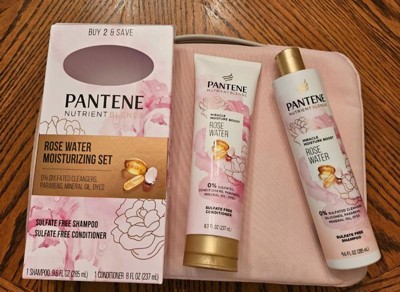 Pantene Sulfate Free Rose Water Shampoo And Conditioner Dual Pack ...