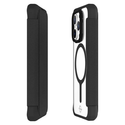 ITSKINS - Hybrid_R Folio MagSafe Case for iPhone 15 Pro - Black : Target