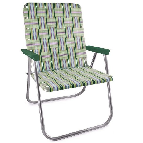 Lawn Chair Usa Folding Aluminum Extra Wide Magnum Webbed Chair (spring ...