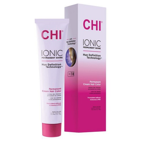 Chi Ionic Permanent Shine Cream Hair Color Dye Haircolor - 8b - Ammonia ...