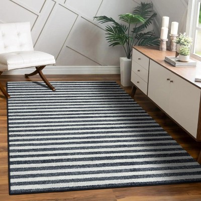 Abstract Lines Rug Black/tan - Threshold™ : Target
