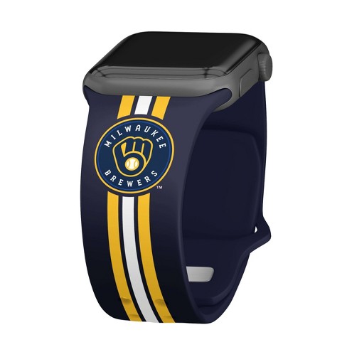 Mlb Milwaukee Brewers Wordmark Hd Apple Watch Band : Target