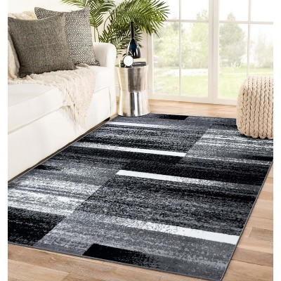 Luxe Weavers Modern Abstract Area Rug, Gray 8x10 : Target