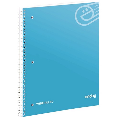 Enday W/r 1 Subject Spiral Notebook 70 Ct, Blue : Target