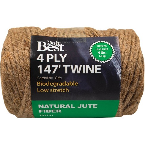 Do It Best 4-ply X 147 Ft. Brown Jute Biodegradable Twine 737291 : Target