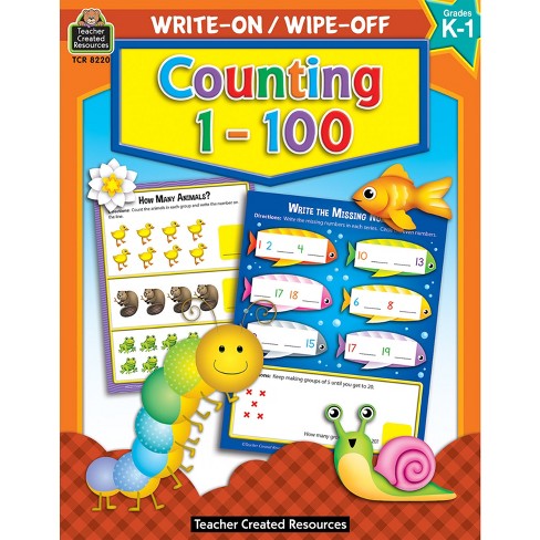 Teacher Created Resources Counting 1-100 Write-on/wipe-off Book : Target