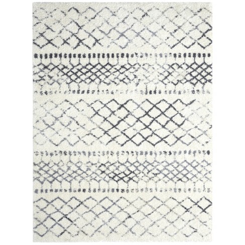 Everloom Bleeker Aria Scandinavia Diamond Plush Shag Area Rug : Target