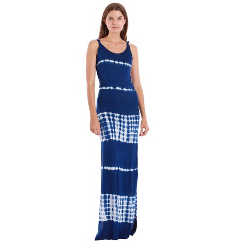 Riviera Sun Womens Tie Dye Maxi Dress - Side Slit Knit Sundress For ...