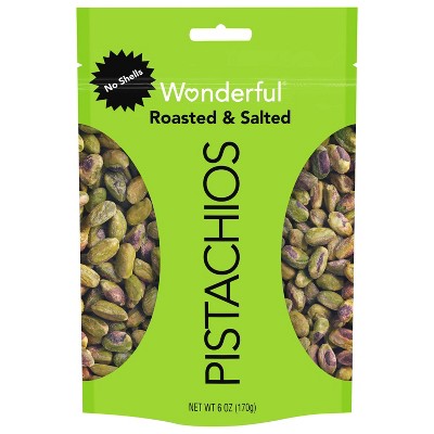 Wonderful No Shell Roasted Salted Pistachios Multipack - 0.75oz : Target