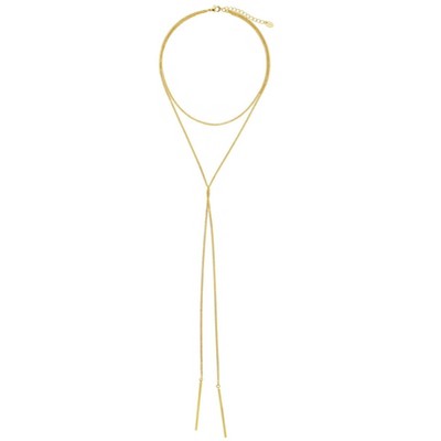 Shine By Sterling Forever Bar Drops Chain Choker : Target