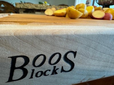 John Boos Boos Block Handle Board Series Large Reversible Wood Cutting ...