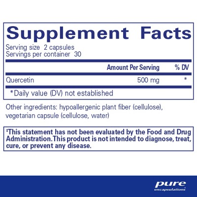 Pure Encapsulations Quercetin - Supplement With Bioflavonoids For ...