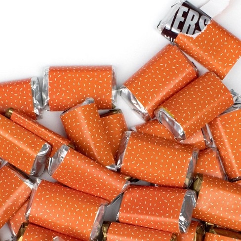 41 Pcs Orange Candy Party Favors Hershey's Miniatures Chocolate : Target