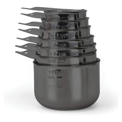 2lb Depot Stainless Steel Measuring Cups - 7 Piece - Black : Target