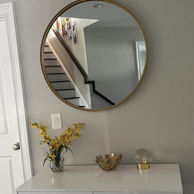 34" Round Decorative Wall Mirror - Threshold™ Designed With Studio ...