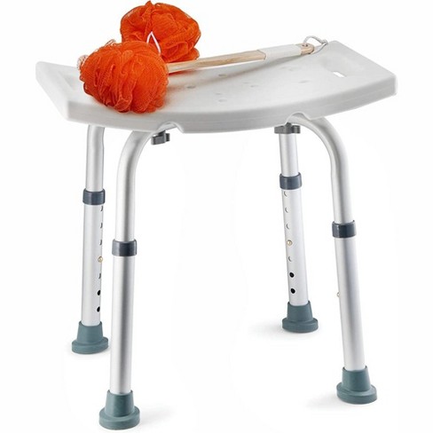 Shower Bench With 8 Adjustable Heights, Portable, Anti Slip ...