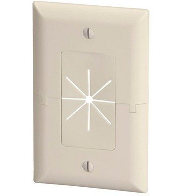 Monoprice Split Plate With Flexible Opening, Lite Almond : Target