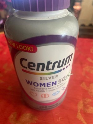 Centrum Silver Women 50+ Multivitamin / Multimineral Dietary Supplement ...