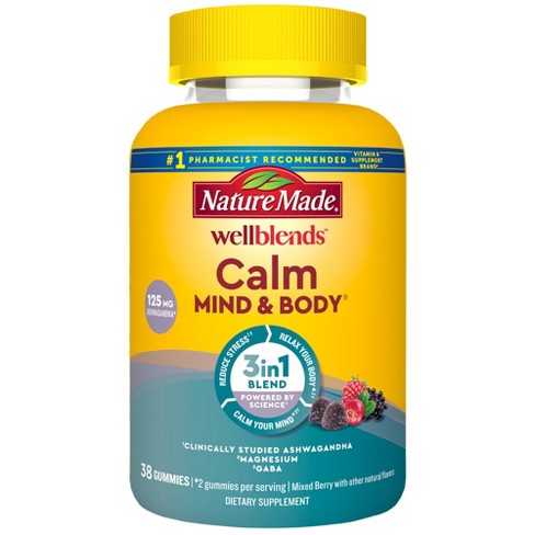 Nature Made Wellblends Calm Mind And Body Gummies - 38ct : Target