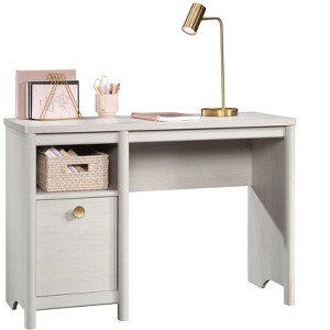 TUYOHW 43" Home Office Desk,Computer Desk with Concealed Storage,Gold ...