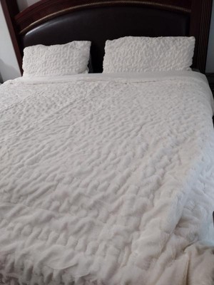 Madison Park 3pc Full/queen Dakota Ruched Fur Down Alternative ...