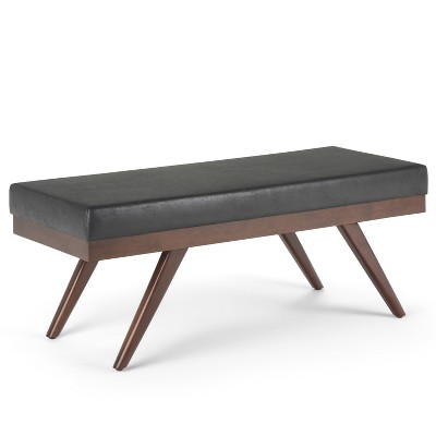 Stratford Mid-century Entryway Bench Walnut Brown - Finch : Target