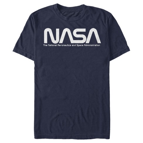 Men's Nasa Text Simple Logo T-shirt : Target