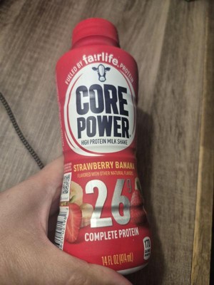 Core Power Strawberry Banana 26G Protein Shake - 14 fl oz Bottle : Target