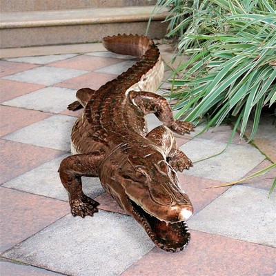 Design Toscano Prowling Alligator Cast Bronze Garden Statue : Target