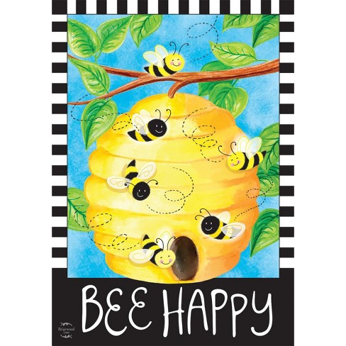 Bee Happy Bees Spring House Flag 28" X 40" Briarwood Lane : Target