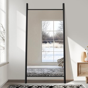 PexFix Full Length Mirror 73"x35" Rustic Leaning Ladder Floor Mirror ...