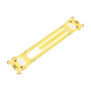 Unique Bargains Straight Ruler Drawing Scale Ruler +/-5% Accuracy ABS ...