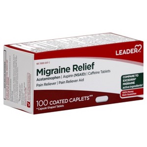 Leader Migraine Relief Coated Tablets for Migraine and Headache Relief ...