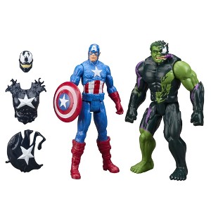 Marvel Avengers VenomVersus Titan Hero Series Venomized Captain America ...
