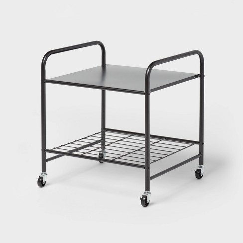 Elfa Mesh Rolling Cart With Drawers The Container Store