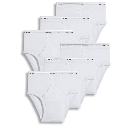 Jockey Men's Classic Low Rise Brief - 6 Pack 34 White : Target