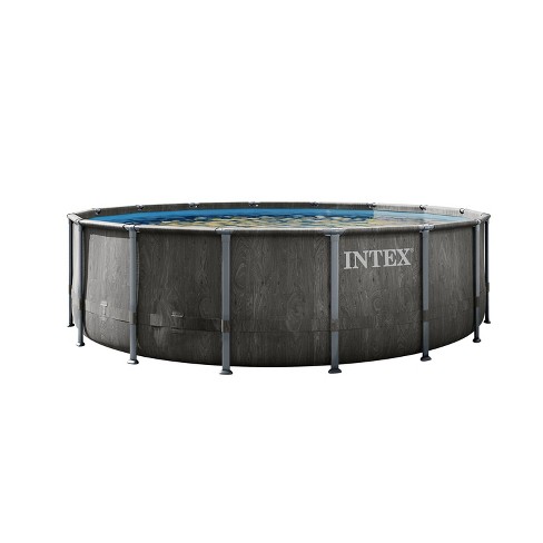 Intex 16' X 48" Ultra Xtr Frame Above Ground Pool - Graywood Print : Target