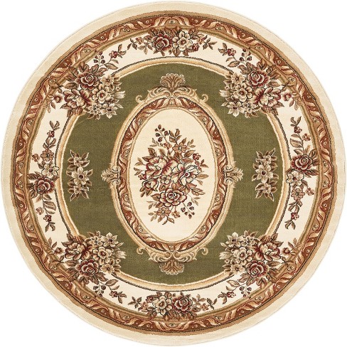 Well Woven Pastoral Medallion French European Floral Formal Traditional ...
