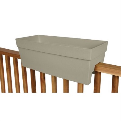 Dcn Plastic Self-watering Harmony Rail Planter, Portabella, 27in : Target