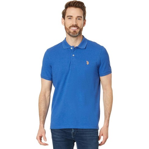 U.s. Polo Assn. Men's Solid Pique Polo With Small Pony Polo Shirt ...
