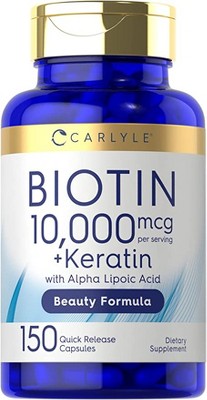 Carlyle Biotin Plus Keratin | 150 Capsules : Target