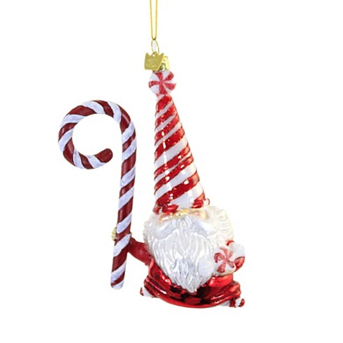 Noble Gems 5.5 Inch Peppermint Gnome Christmas Ornament Santa Tree ...