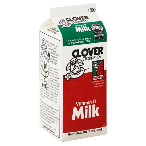 Clover Stornetta Vitamin D Milk - 0.5gal : Target