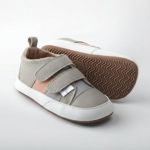 Little Love Bug Company Low Top Sneaker Grey & Tan Size 8T : Target